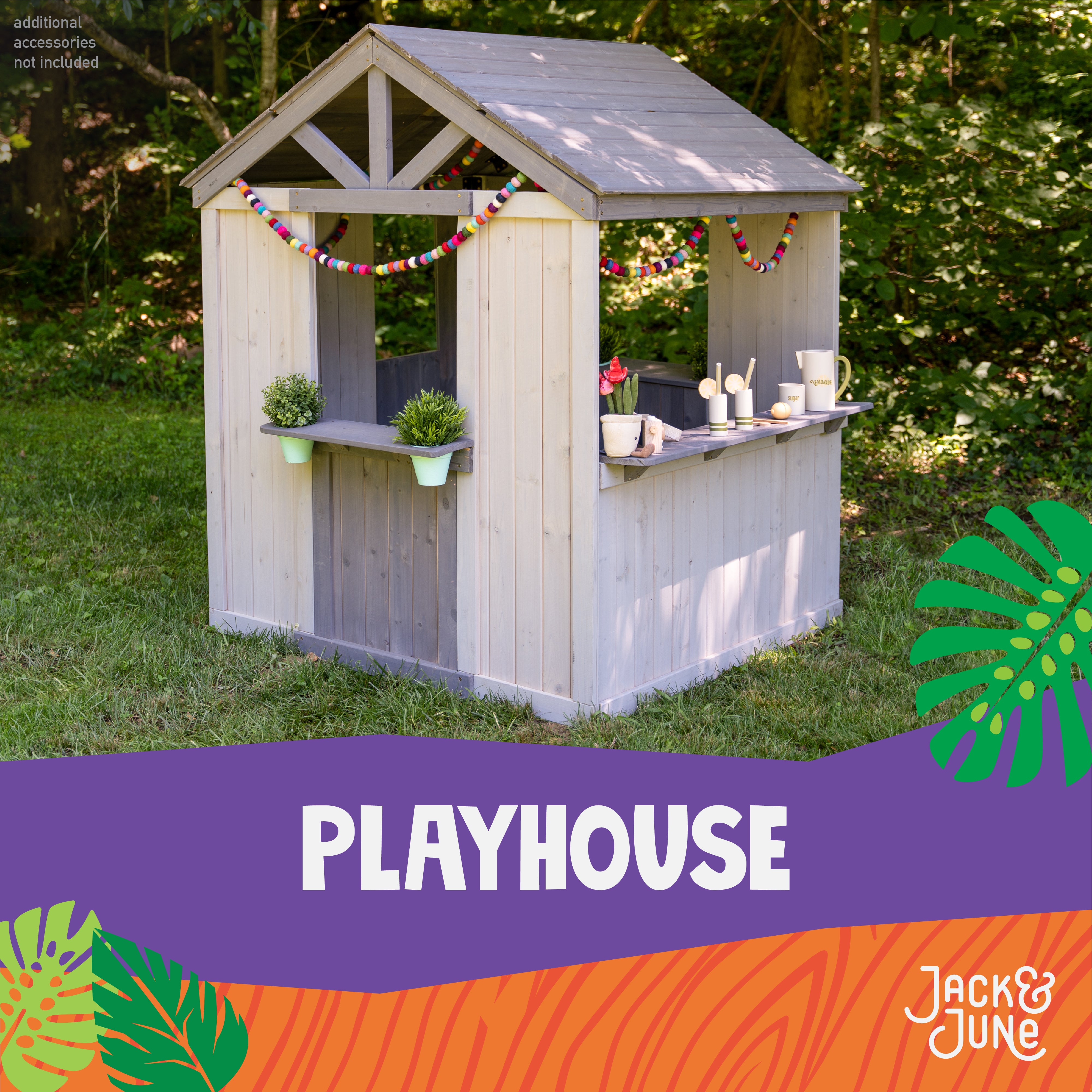 Outdoor Childs Playhouse Wood | Kids Playhouse | Woodplay