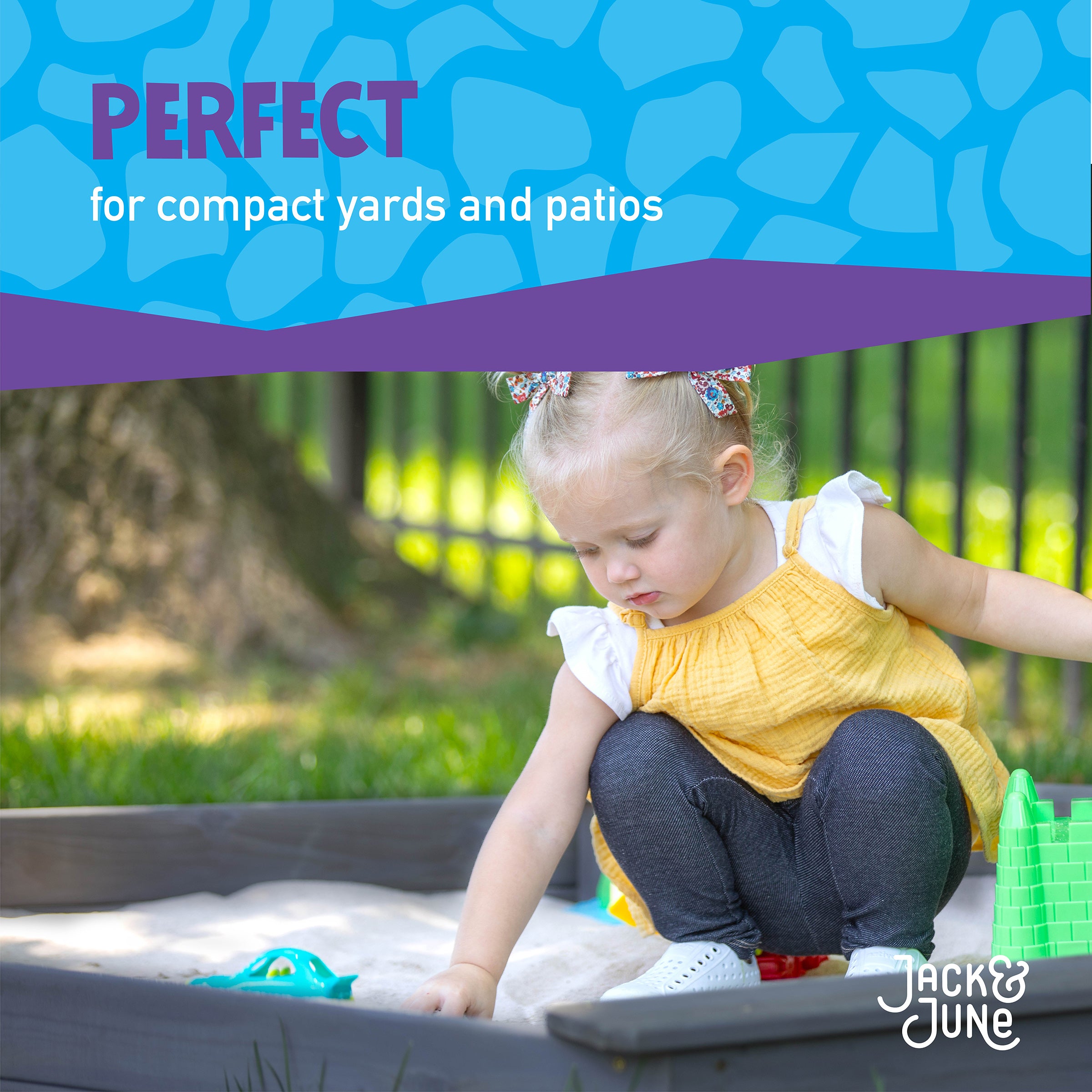 Premium Cedar Sand Box | Jack & June Hexagonal Sandbox | Woodplay